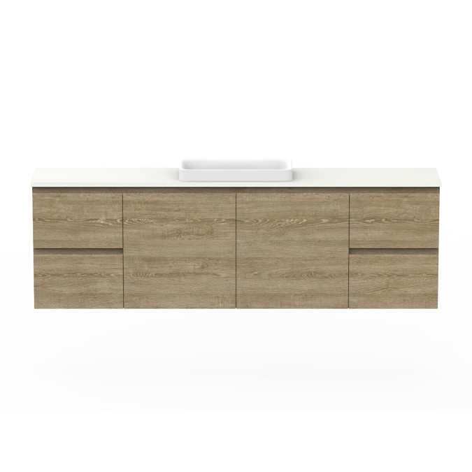 Objetos BIM - Download gratuito! Posh Domaine 1800mm Ensuite Wall Hung ...