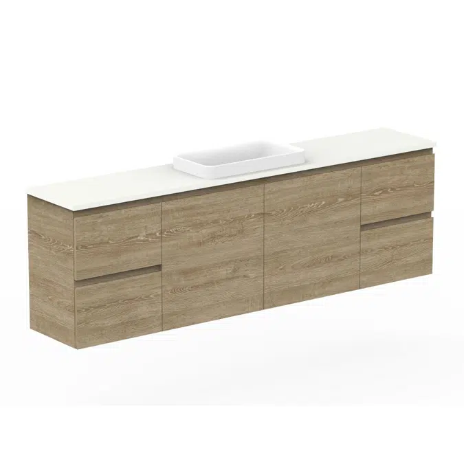 BIM objects - Free download! Posh Domaine 1800mm Ensuite Wall Hung ...