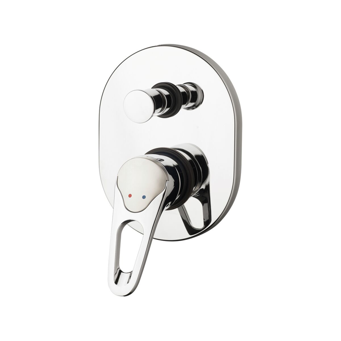 BIM objects - Free download! Posh Solus Bath / Shower Diverter Mixer ...