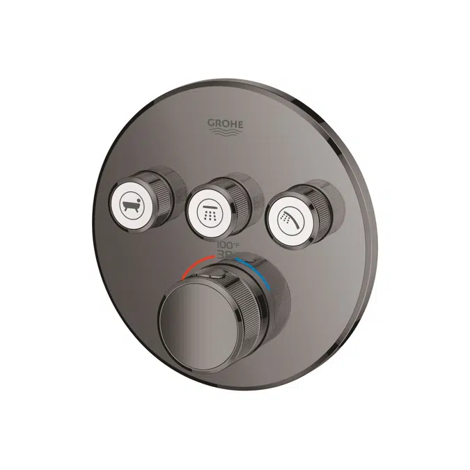 BIM objects - Free download! GROHE Smart Control Concealed Thermostat 3 ...