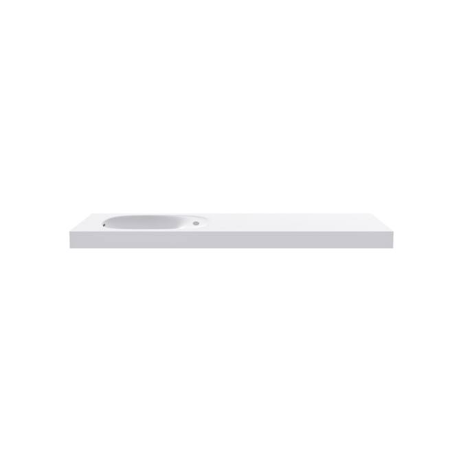 BIM objects - Free download! Kado Lussi 1500mm Single Wall Basin Side ...