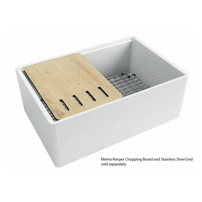 BIM objects - Free download! Memo Harper Single Bowl Butler Sink 760mm ...