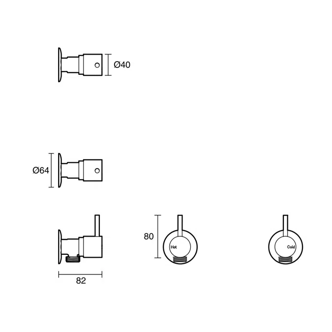 BIM objects - Free download! Sussex Scala Washing Machine Stops Satin ...
