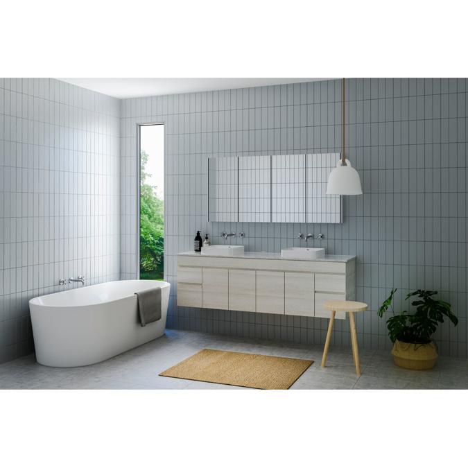 BIM objects - Free download! Posh Solus Freestanding Bath 1780 x 800 x ...