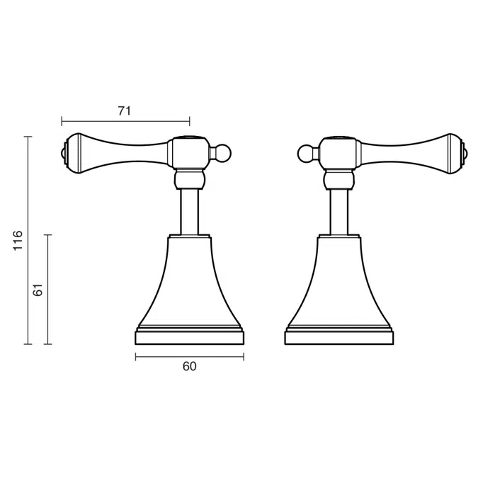 BIM objects - Free download! Kado Era Wall Top Assemblies Lever Handle ...