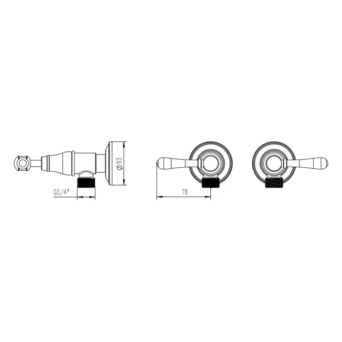 BIM objects - Free download! Milli Voir Washing Machine Stops Lever ...