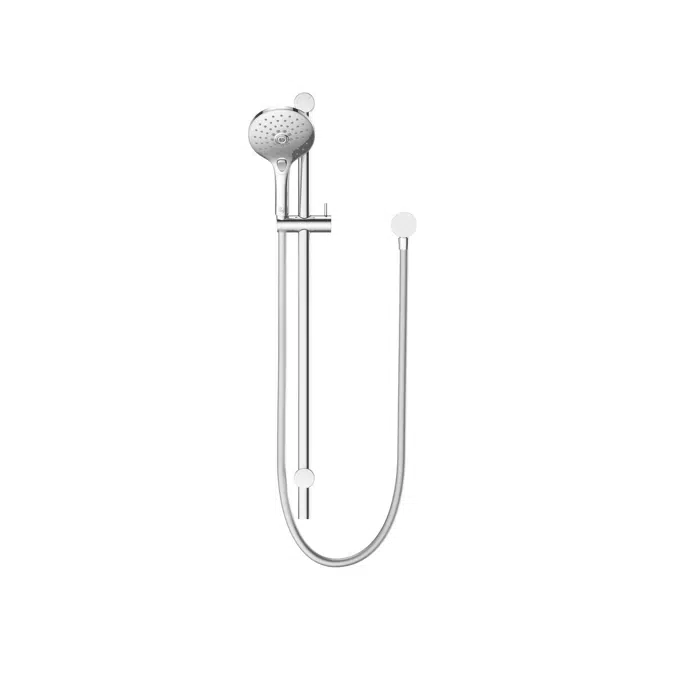 BIM objects - Free download! Posh Domaine Brass Single Rail Shower 3 ...