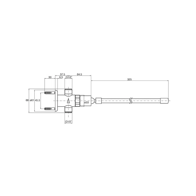 BIM objects - Free download! Wolfen Knee Operated Valve Chrome 6 Star ...