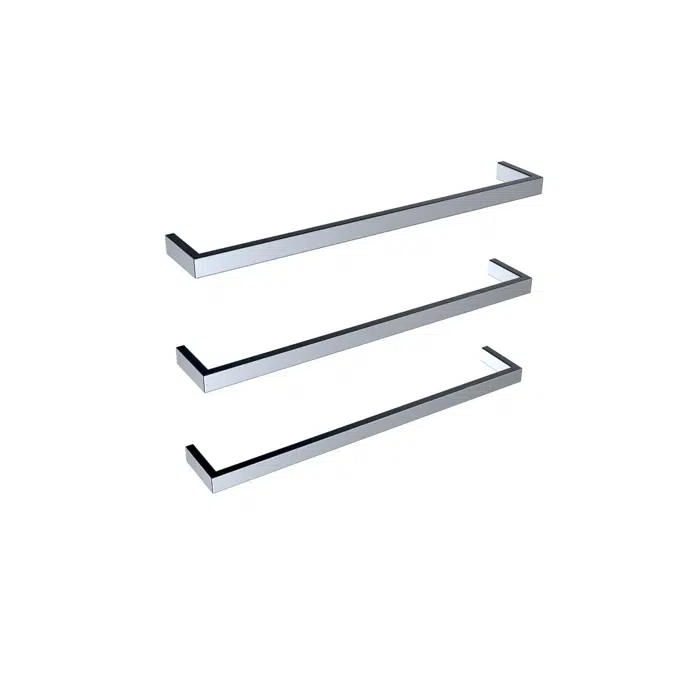 BIM objects - Free download! Mizu Bloc Heated Towel Rail 830mm (Triple ...