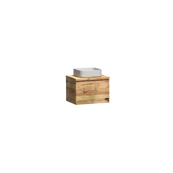 BIM objects - Free download! Kado Arc Timber All Drawer 600 Vanity ...