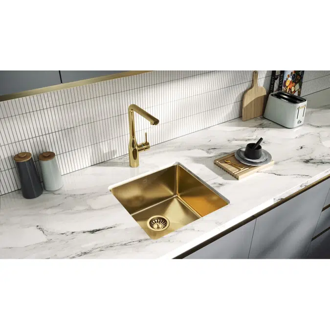 BIM objects - Free download! Memo Zenna Single Bowl Sink Nanoplated ...