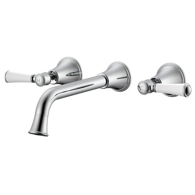 BIM objects - Free download! Posh Canterbury Wall Basin Set 220mm Lever ...