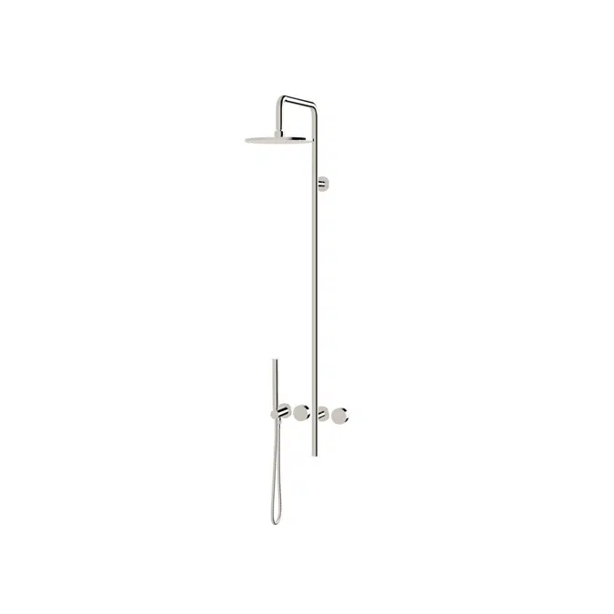 BIM objects - Free download! Milli Pure Progressive Column Shower Mixer ...