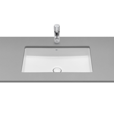 Objetos BIM - ¡Descarga gratis! Roca Inspira Soft Rectangle Above Counter Basin 500mm x 370mm ...