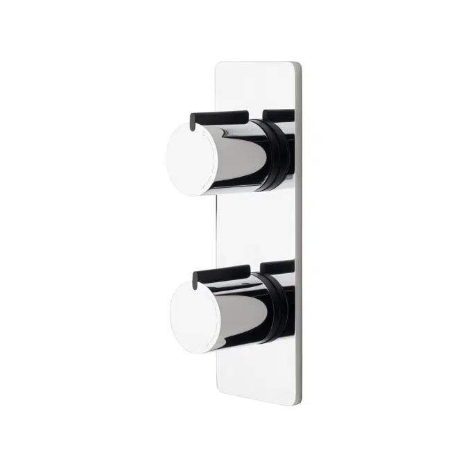 BIM objects - Free download! Milli Axon Twin Shower Mixer Tap Chrome ...