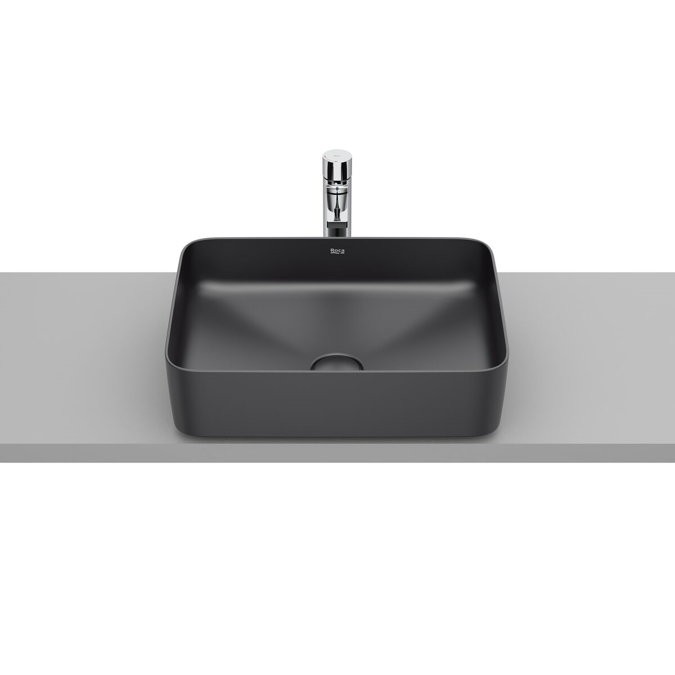 Objetos BIM - ¡Descarga gratis! Roca Inspira Square Rectangle Above Counter Basin 500mm x 370mm ...