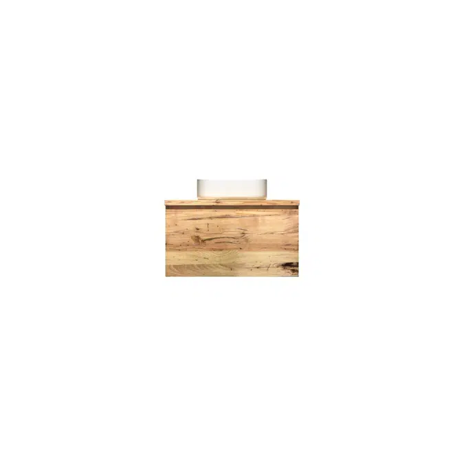 BIM objects - Free download! Kado Arc Timber All Drawer 750 Vanity ...