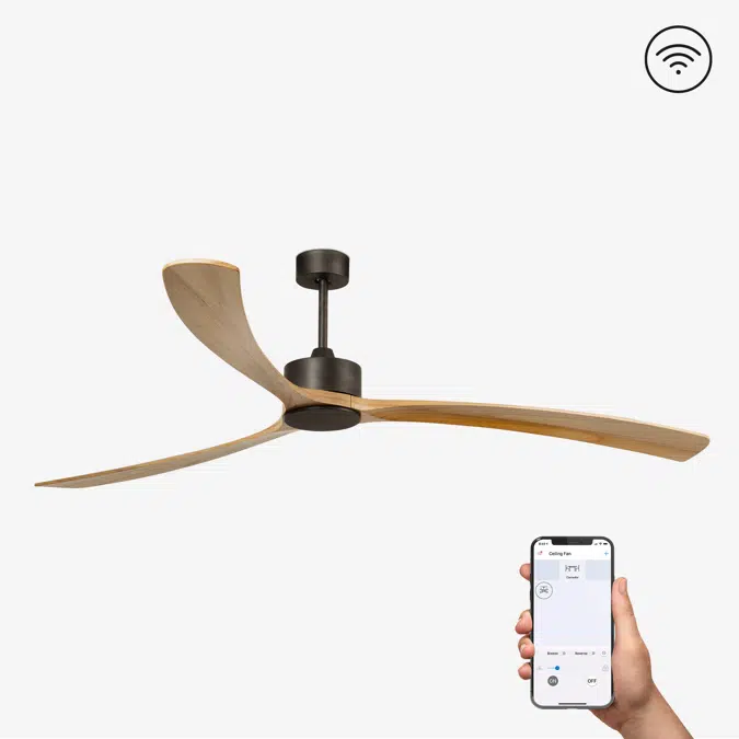 BIM objects - Free download! KAUAI XXL Brown fan SMART | BIMobject