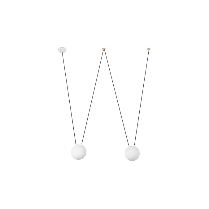 BIM objects - Free download! MINE GLASS SPACE 2L White suspension ...