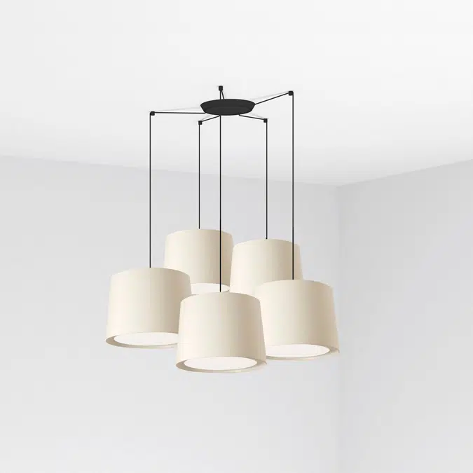BIM objects - Free download! CONGA 5L White pendant lamp | BIMobject