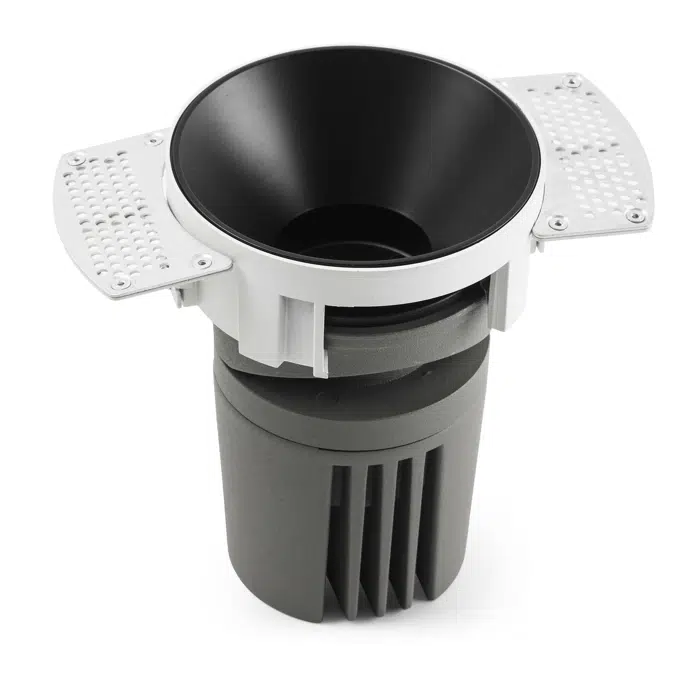 BIM objects - Free download! DEEP78 Downlight round without frame black ...