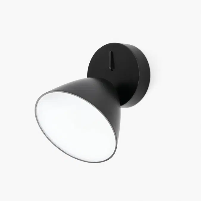 BIM objects - Free download! FLASH Black wall lamp | BIMobject