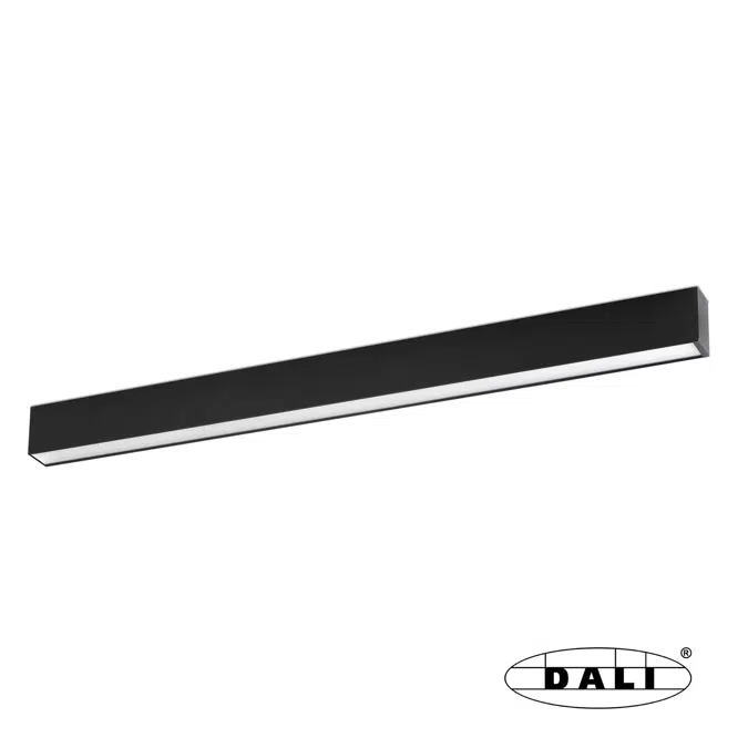 BIM objects - Free download! VIA Black surface DALI 56CM 24W 3000K ...