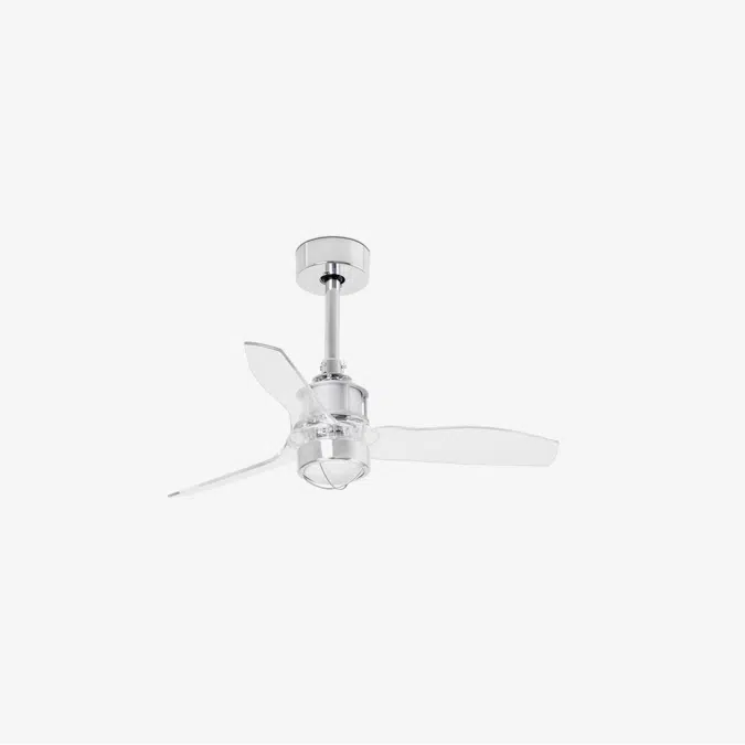BIM objects - Free download! JUST FAN S LED Chrome/transparent fan 81cm ...