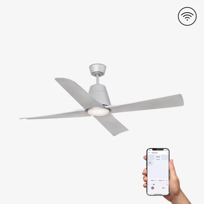 BIM objects - Free download! TYPHOON M LED Grey fan DC SMART | BIMobject