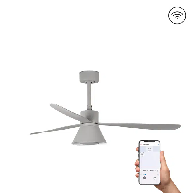 BIM objects - Free download! AMELIA L Grey fan SMART | BIMobject
