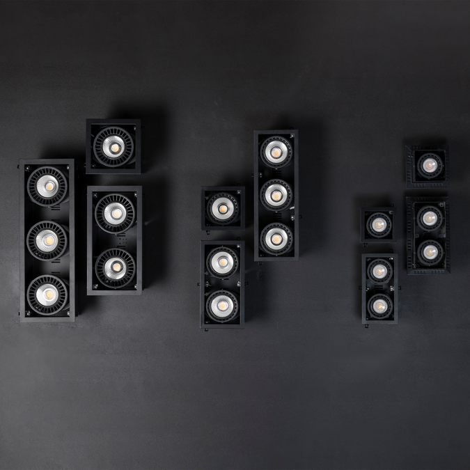 BIM objects - Free download! COLIN-2 Black recessed 48-72W 2700K 20 ...