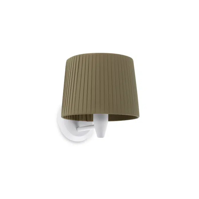 BIM objects - Free download! SAMBA White/ribbon green wall lamp | BIMobject