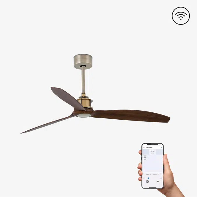 BIM objects - Free download! JUST FAN M Old gold/wood fan DC SMART ...