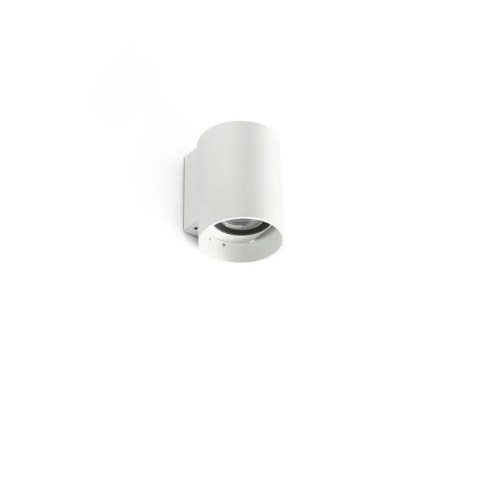BIM objects - Free download! KOV 1L White round wall lamp 3000K 34 ...