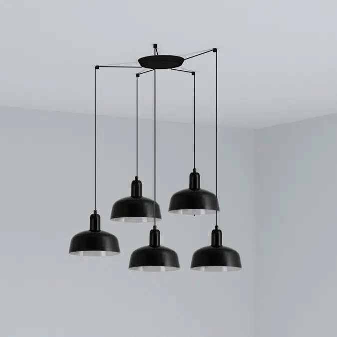 BIM objects - Free download! TATAWIN S 5L Black pendant lamp | BIMobject