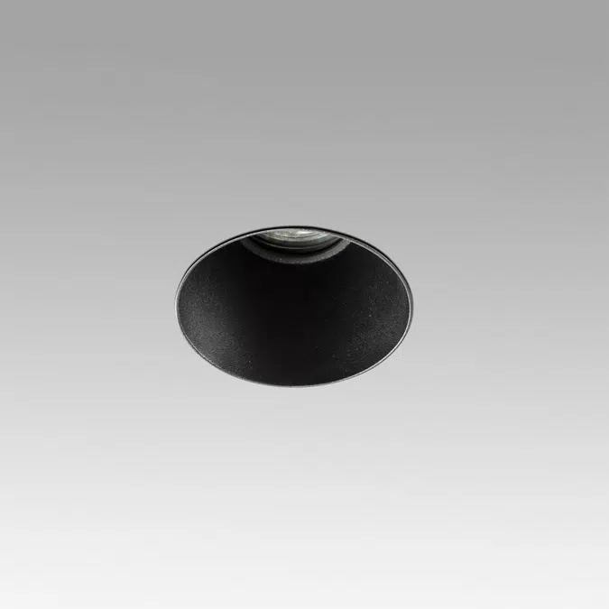 BIM objects - Free download! FRESH Black downlight without frame IP65 ...