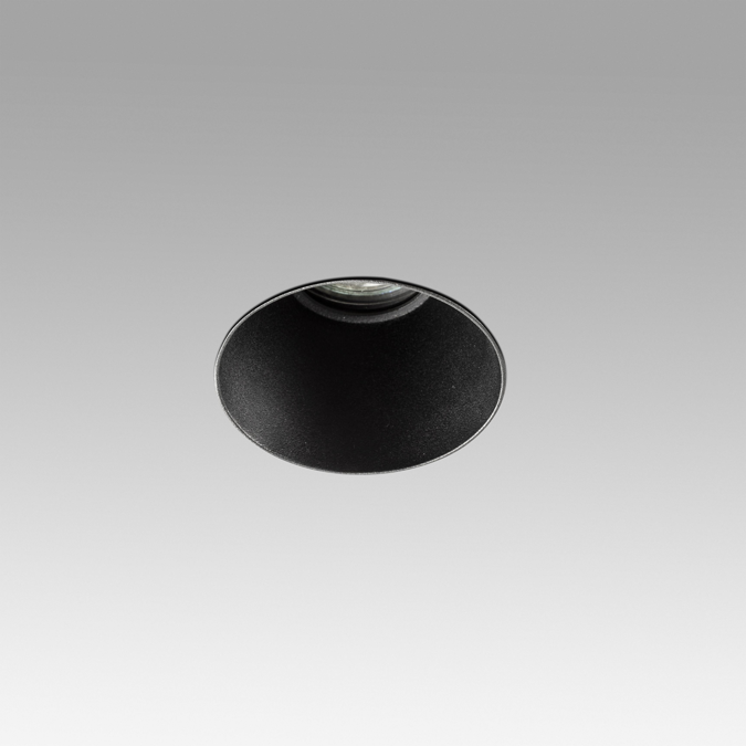 BIM objects - Free download! FRESH Black downlight without frame IP65 ...