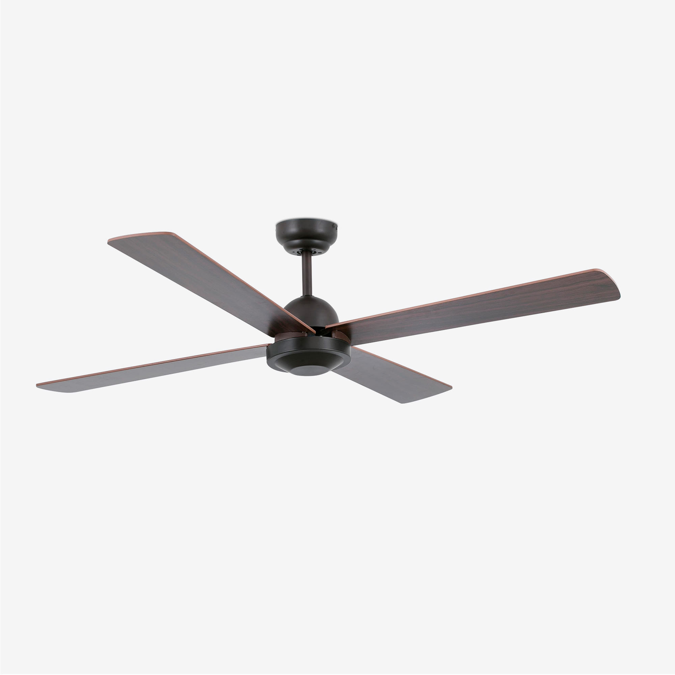 BIM objects - Free download! IBIZA Brown ceiling fan | BIMobject