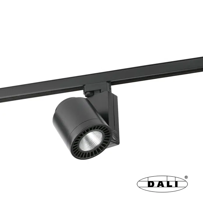 BIM objects - Free download! CYLINDER BLACK LED 25W 4000K 56° DALI ...