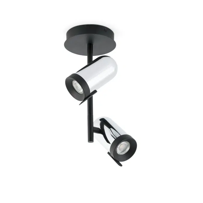 BIM objects - Free download! ORLEANS 2L Chrome ceiling lamp | BIMobject