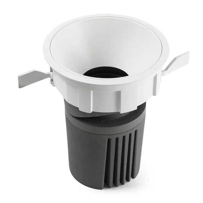 BIM objects - Free download! DEEP90 Downlight round white 60° 3000K ...