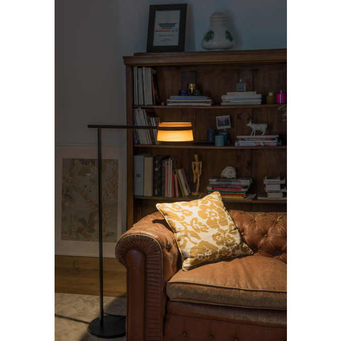 BIM objects - Free download! LOOP LED Black floor lamp | BIMobject