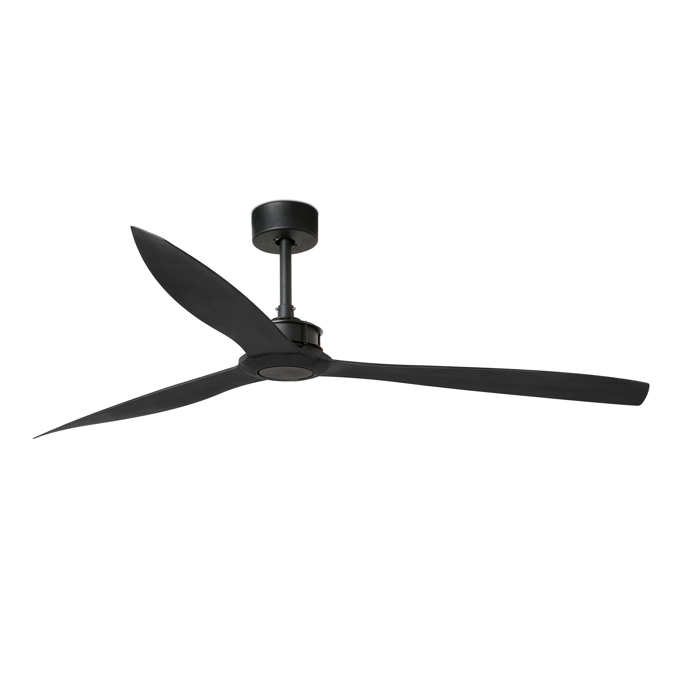 BIM objects - Free download! JUST FAN Matt black ceiling fan with DC ...