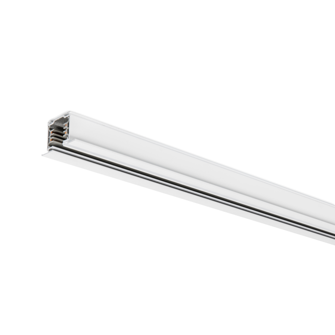 BIM objects - Free download! TRACK white triphasic recessed 1m | BIMobject