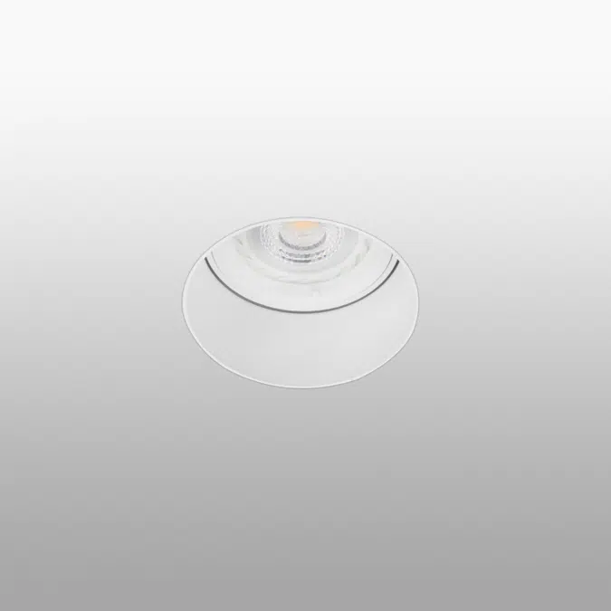 BIM objects - Free download! FRESH White downlight without frame ...