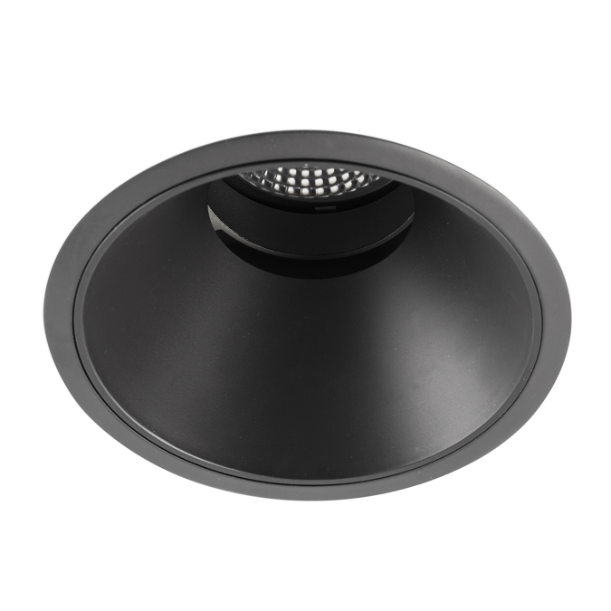 BIM objects - Free download! DEEP78 Downlight round black 36° 2700K ...