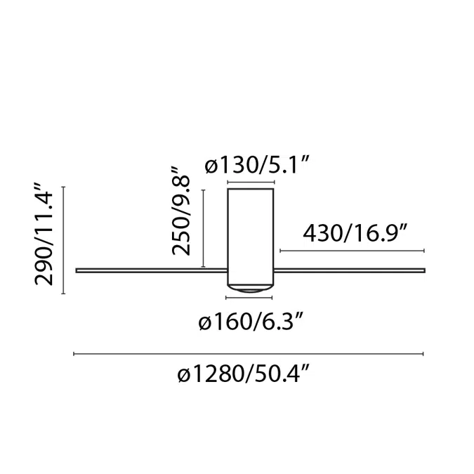 BIM objects - Free download! MINI TUBE FAN Matt black/wood FAN M DC ...