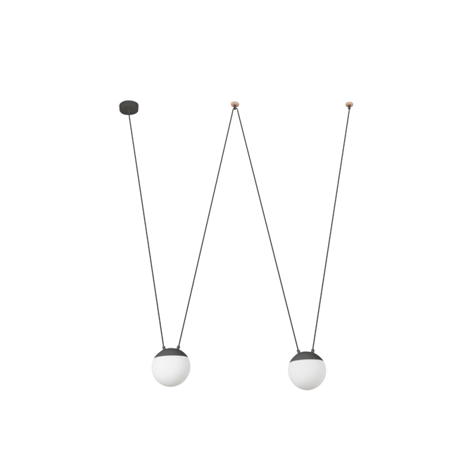 BIM objects - Free download! MINE SPACE Grey suspension 2L | BIMobject