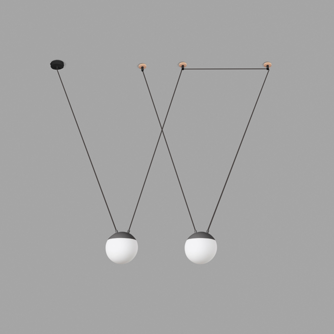 BIM-objekt - Gratis nedladdning! MINE SPACE Grey suspension 2L | BIMobject