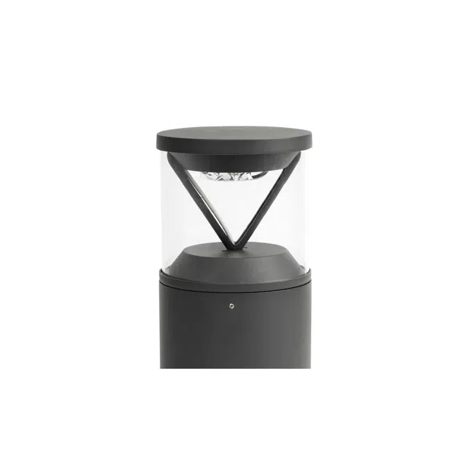 BIM objects - Free download! RUSH 250 Dark grey post lamp 3000K 360 ...